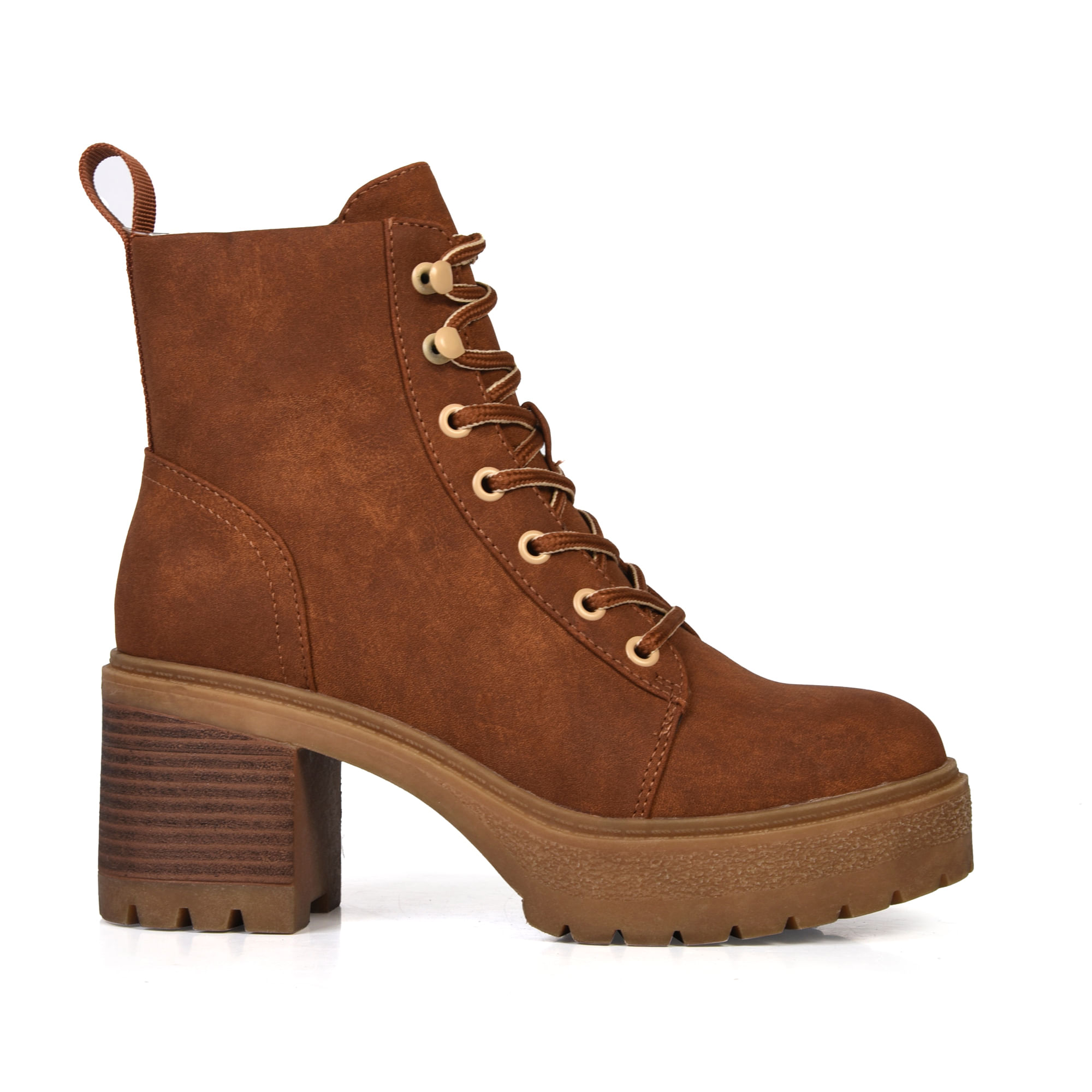 BOTAS CASUAL LIONA CAFÉ CLARO - DAMA